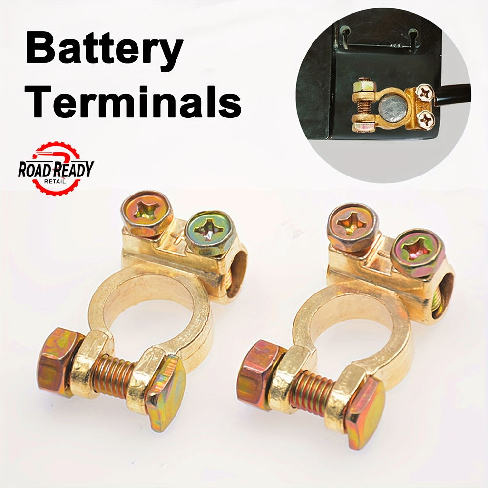 2 Pcs Universal Car Battery Terminal Clamp Clips Connector for Car ...