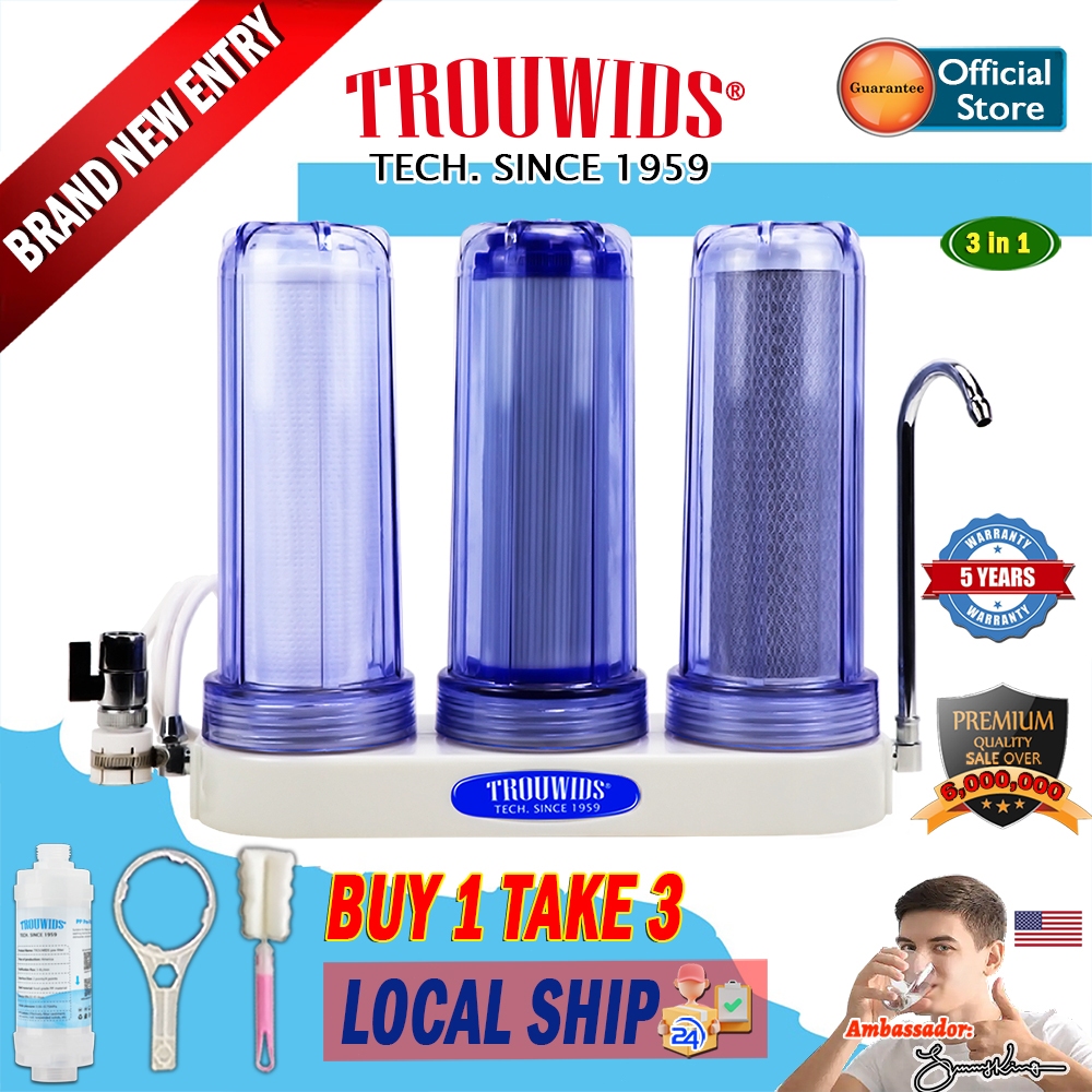 TROUWIDS Mineral Tap Water Filter Indoor Alkaline Faucet Purifier ...