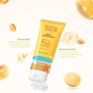 SUNBARE Bright-C Tinted Sunscreen SPF 50 PA++++ | Shopee Malaysia
