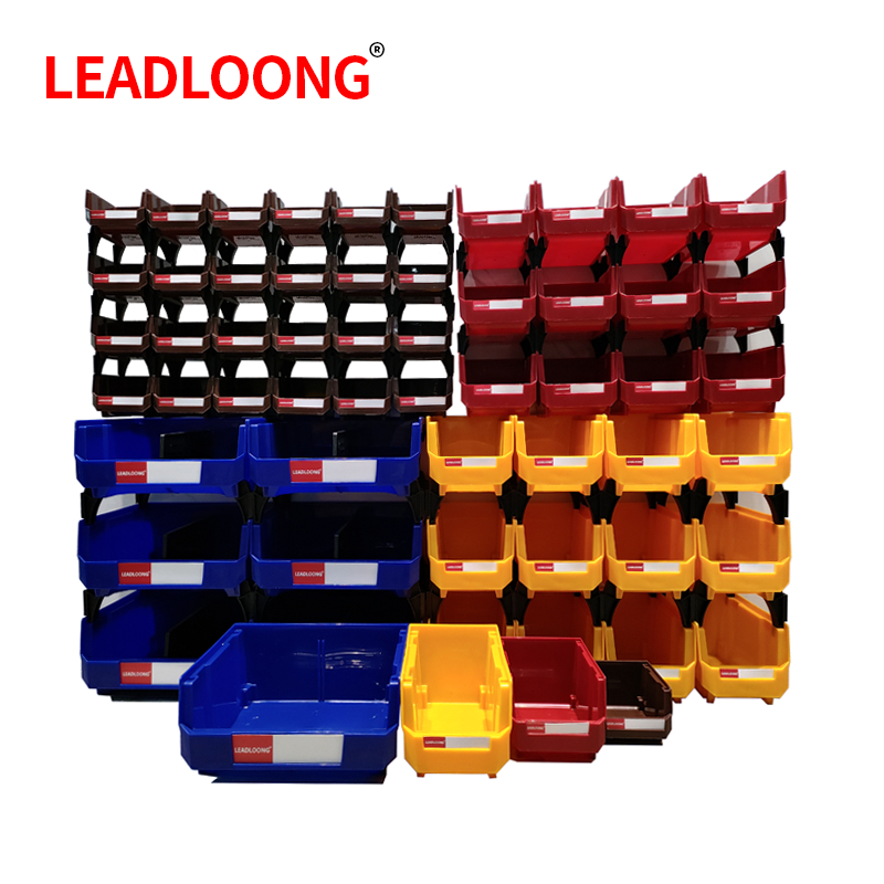 V Series Stackable Parts Storage Box Combination Set for Garage ...