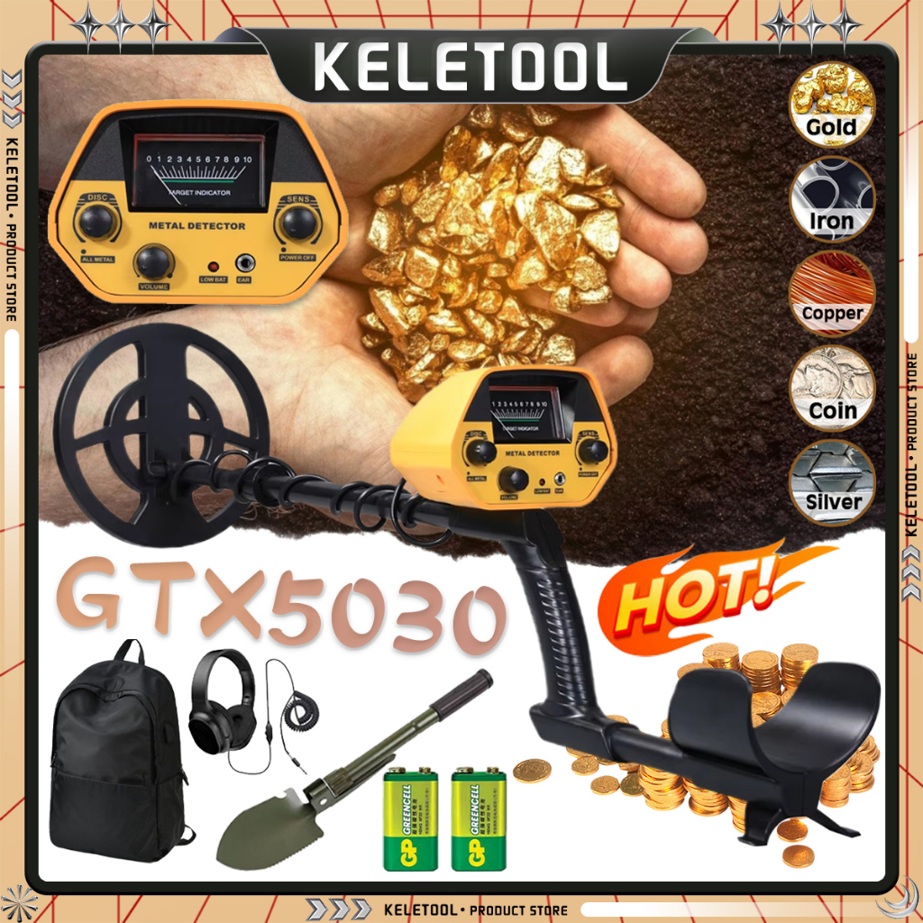 GTX5030 Underground Metal Detector High Sensitivity Jewelry Treasure ...