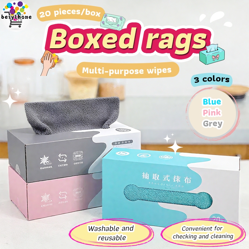 Rags kitchen rags Disposable 20pcs Absorbent Rag Reusable Non-Stick ...