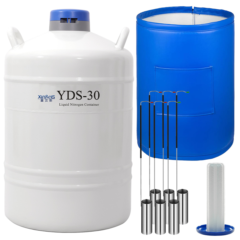 XinBeiS 30L Liquid Nitrogen Dewar Frozen Cell Storage Tank Laboratory ...