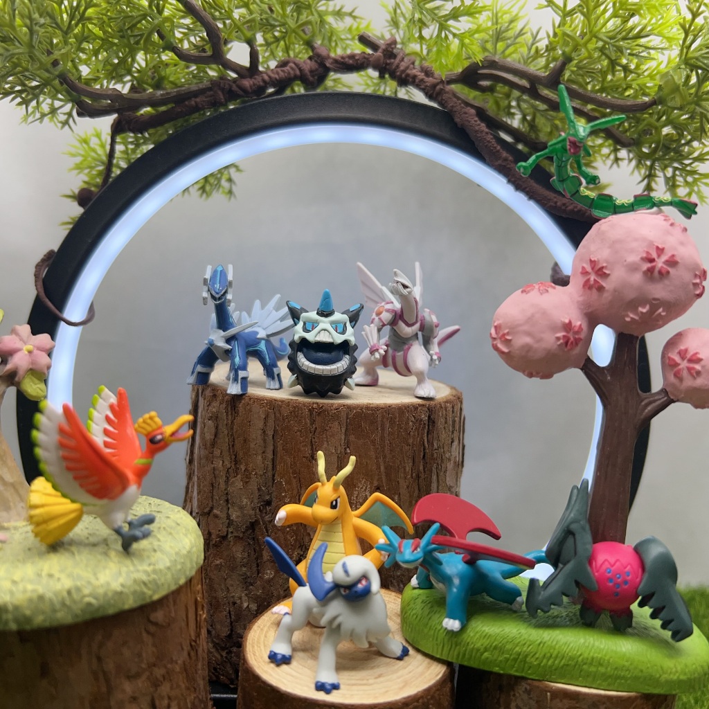 Pokémon Mini Figure Set - Glalie/Absol/Salamence/Dragonite/Palkia ...