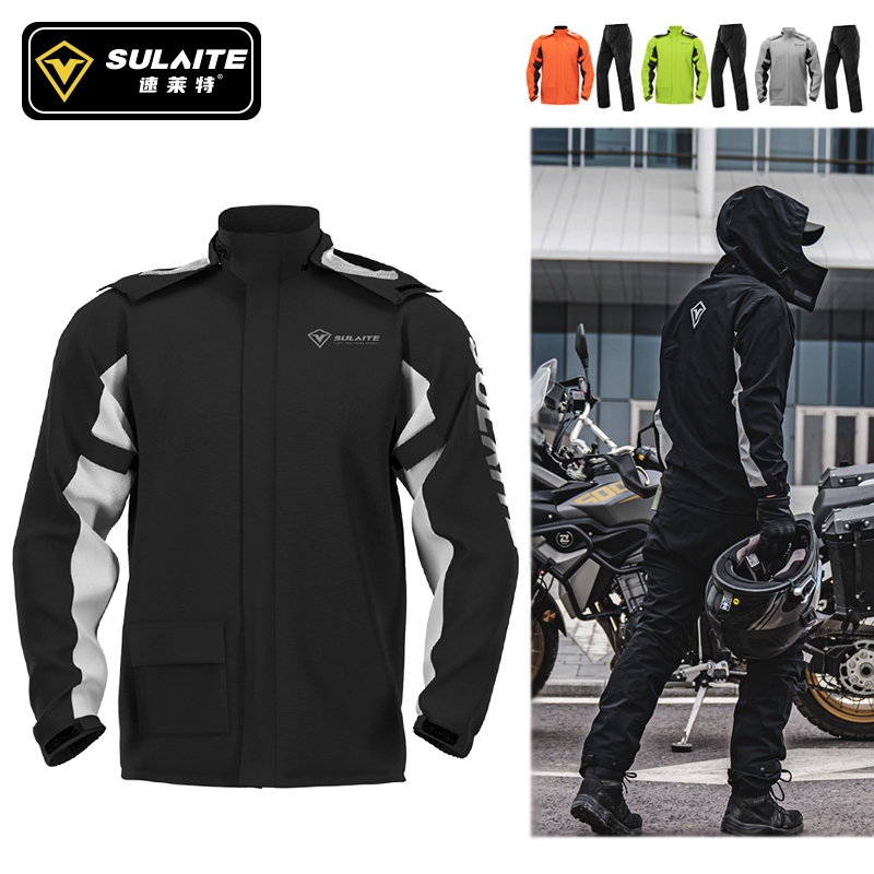 SULAITE Rain Suit Waterproof Jacket with Pants Breathable Lightweight ...
