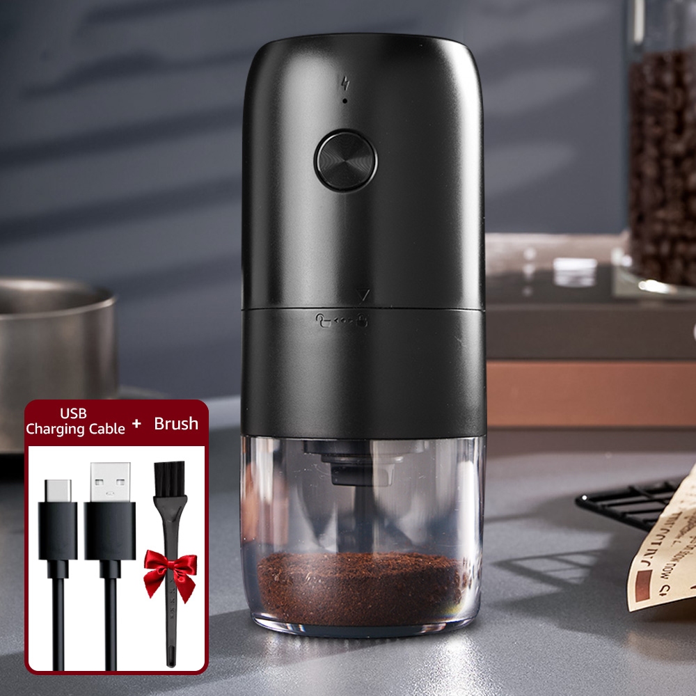 Electric Coffee Bean Grinder USB Type-C Charging Mini Coffee Bean Mill ...