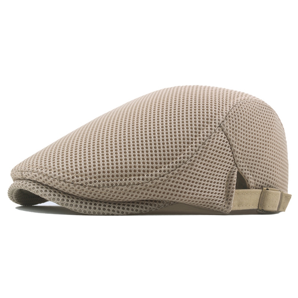 PROT Men's Mesh Flat Cap Breathable Summer Newsboy Hat Adjustable Beret ...