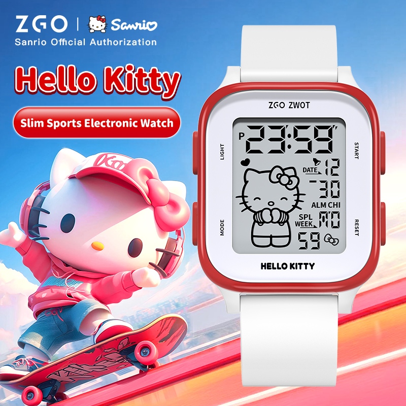 ZGO x Sanrio HelloKitty Watch For Girls Students Electronic Waterproof ...