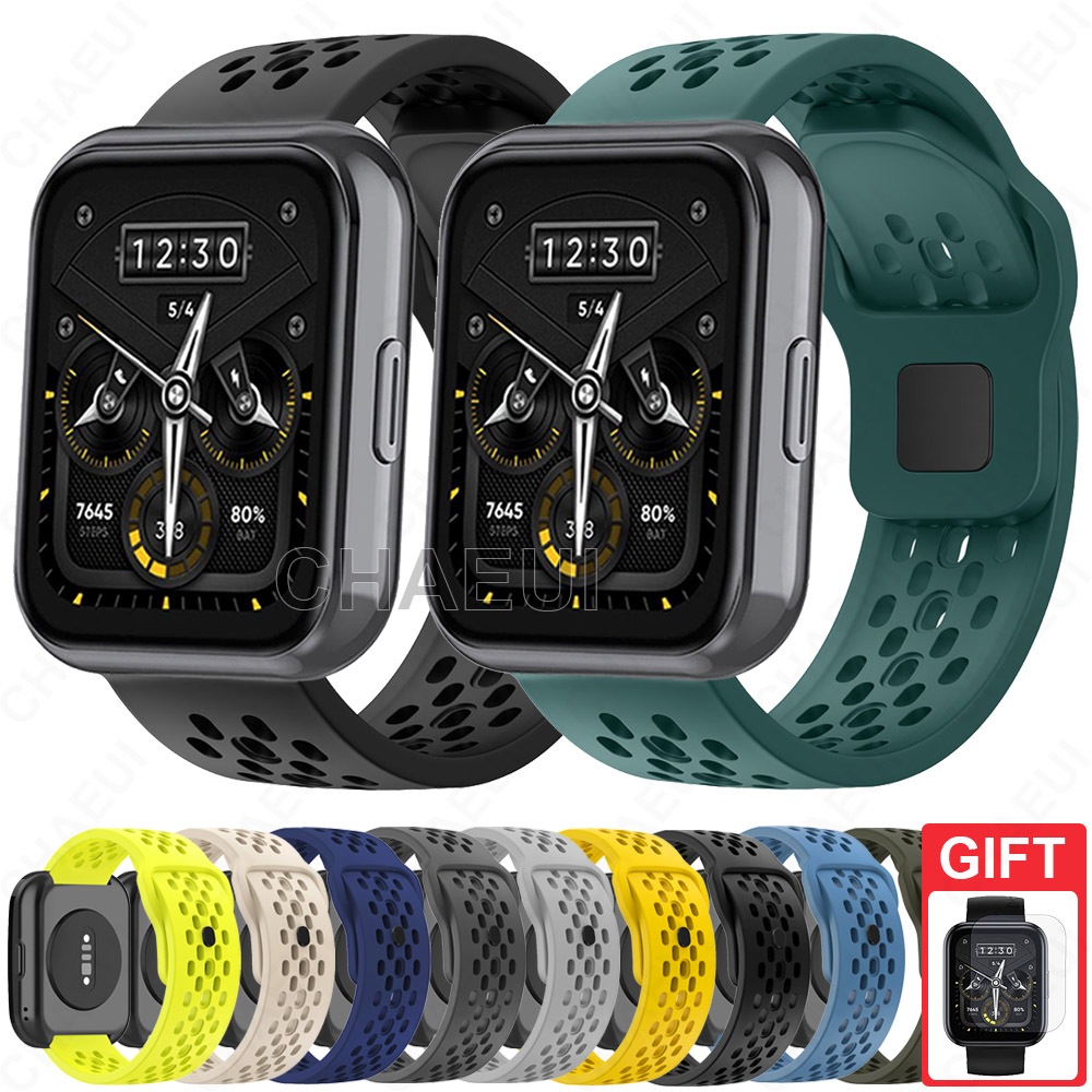 Sport Silicone Strap Bracelet Band Accessories for Realme Watch 5 / 3 ...