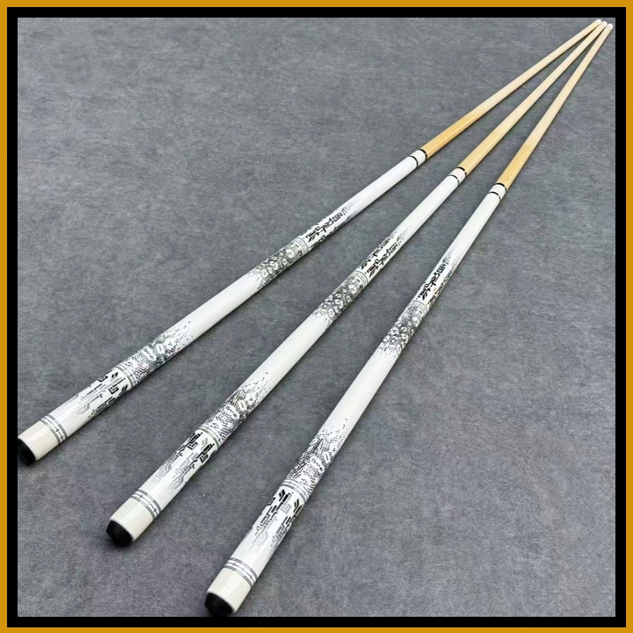 Billiard Cue Maple Wood 1/2 split Pool Cue 8 ball 9 ball 13mm tip Cue ...