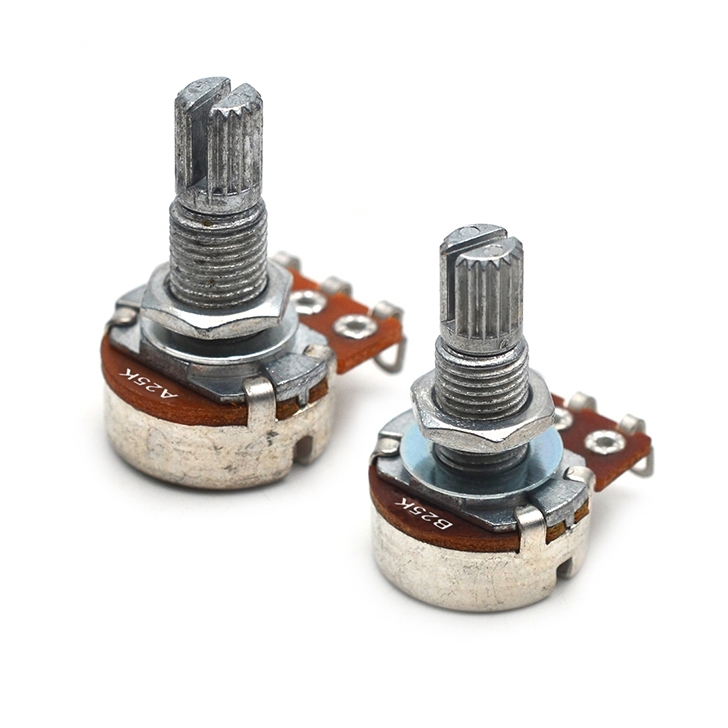 10Pcs Electric Guitar Potentiometer A25K B25K 18mm Shaft Volume/Tone ...