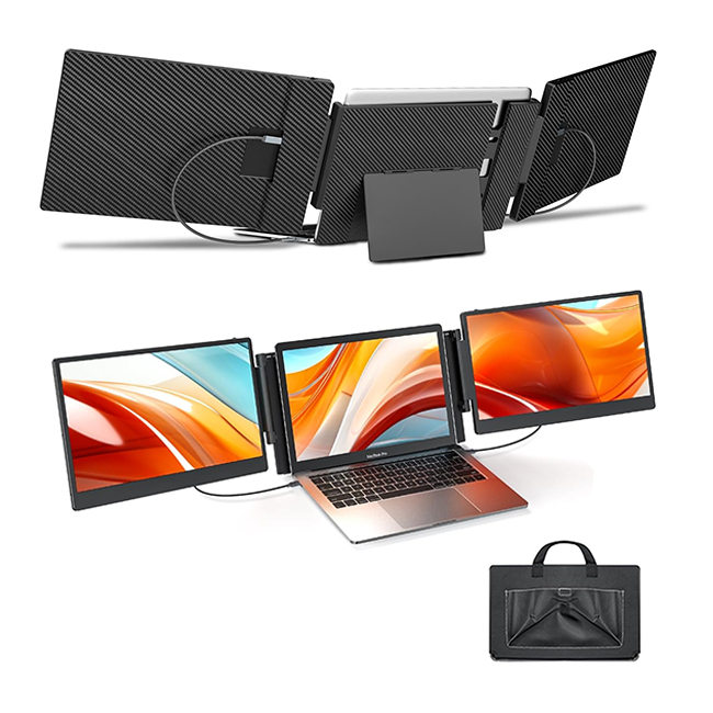 Laptop Screen Extender,14" FHD 1080P Triple Portable Screen Extender ...