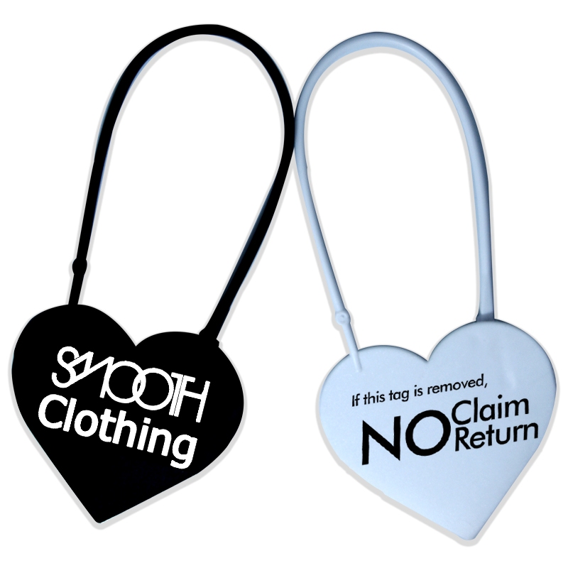 100Pcs Custom Disposable Plastic Hang Tags for Garment Apparel Bag ...