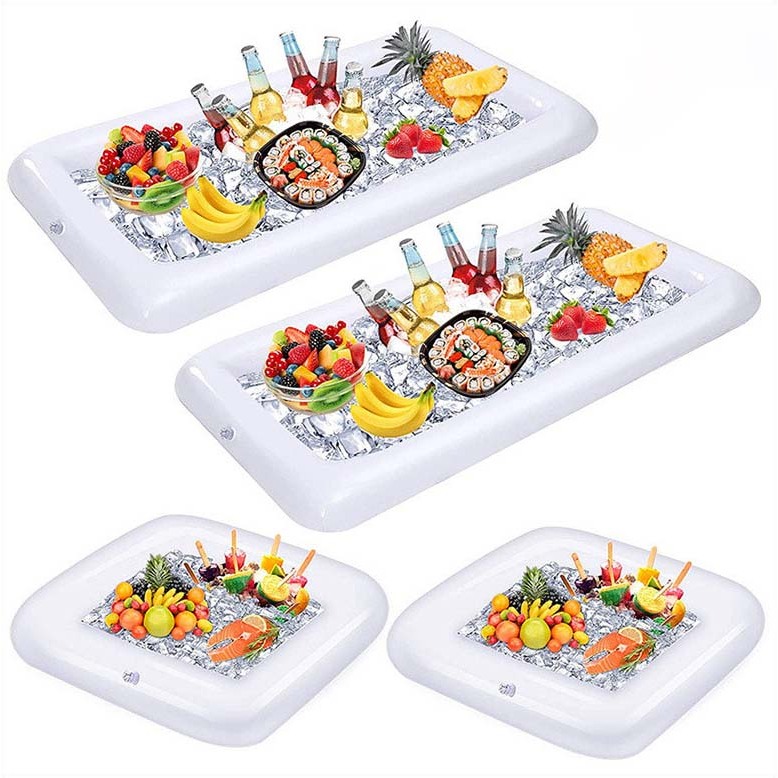 Ready Stock Inflatable Water Party Drink Fruit Tray Rectangular Iced ...