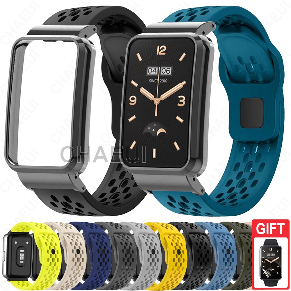 Sport Silicone Strap with Case Frame Bracelet Band Accessories for ...
