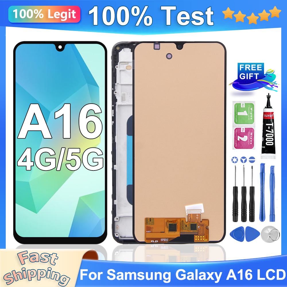 AMOLED for Samsung A16 4G 5G LCD Display SM-A165F/DS SM-A166F/DS SM ...