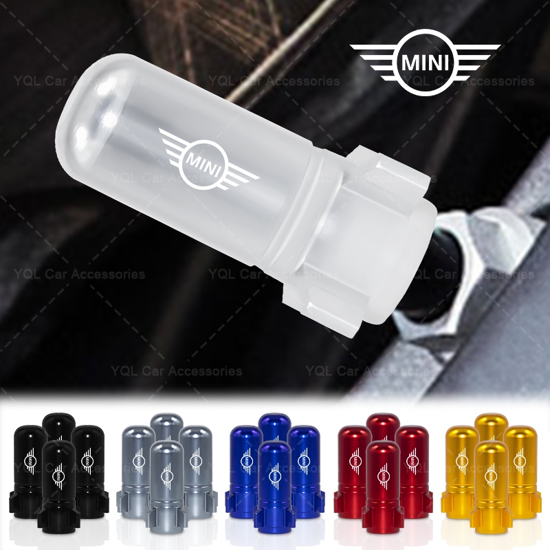 4pcs Upgrade Laser Logo Car Tire Dust-proof Cap Car Wheel Valve Cover ...