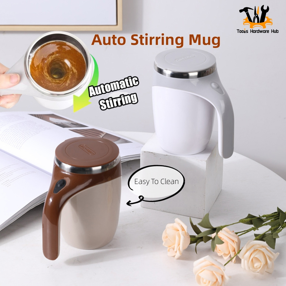380ML Magnetic Auto Stirring Mug 304 Stainless Steel Auto Mix Mug ...