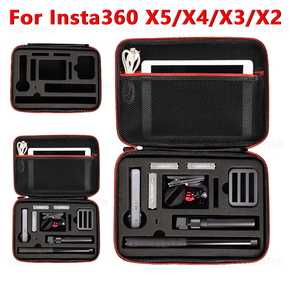 Carrying Case Bag For Insta360 X5/X4/X3/X2 Portable Storage Durable ...