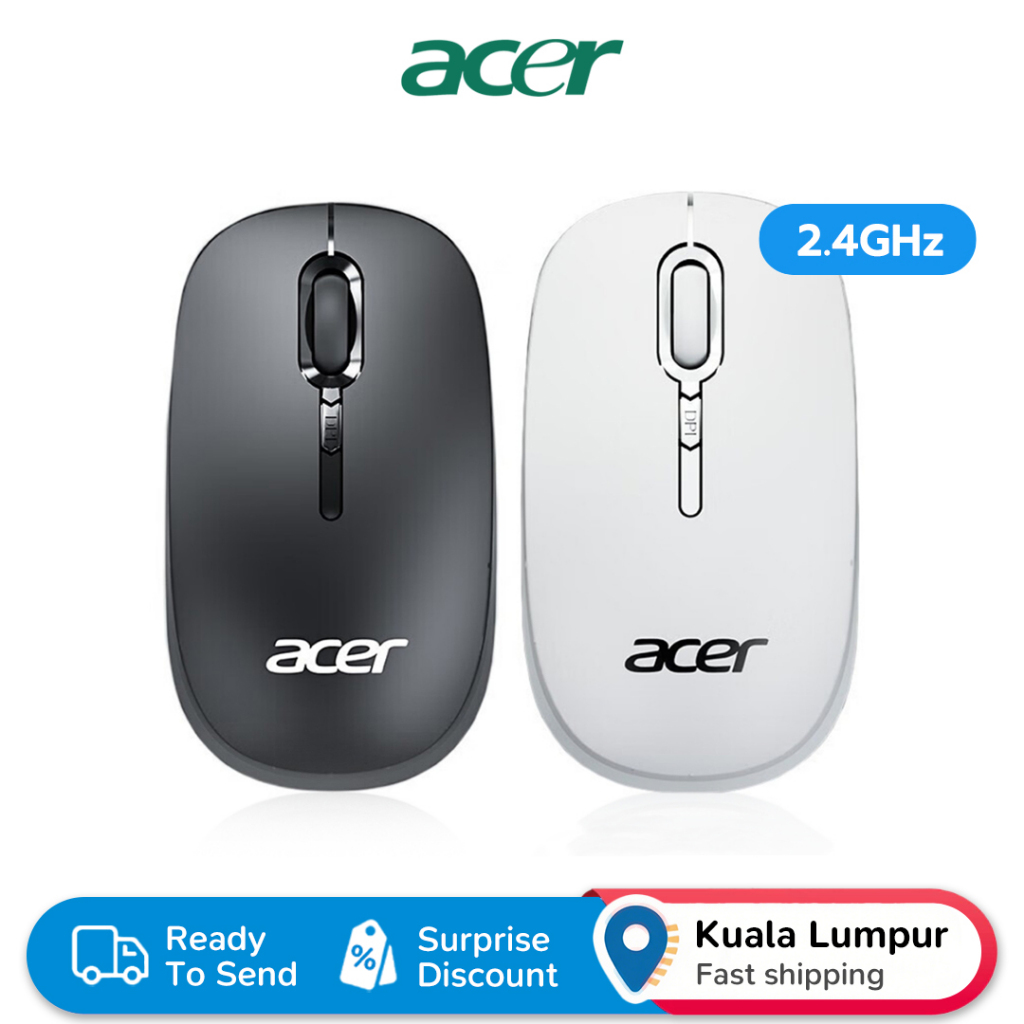 Acer Wireless Mouse M153 Mute Mouse Three Speed DPI Adjustment 2.4G Wireless Connection | Shopee ...