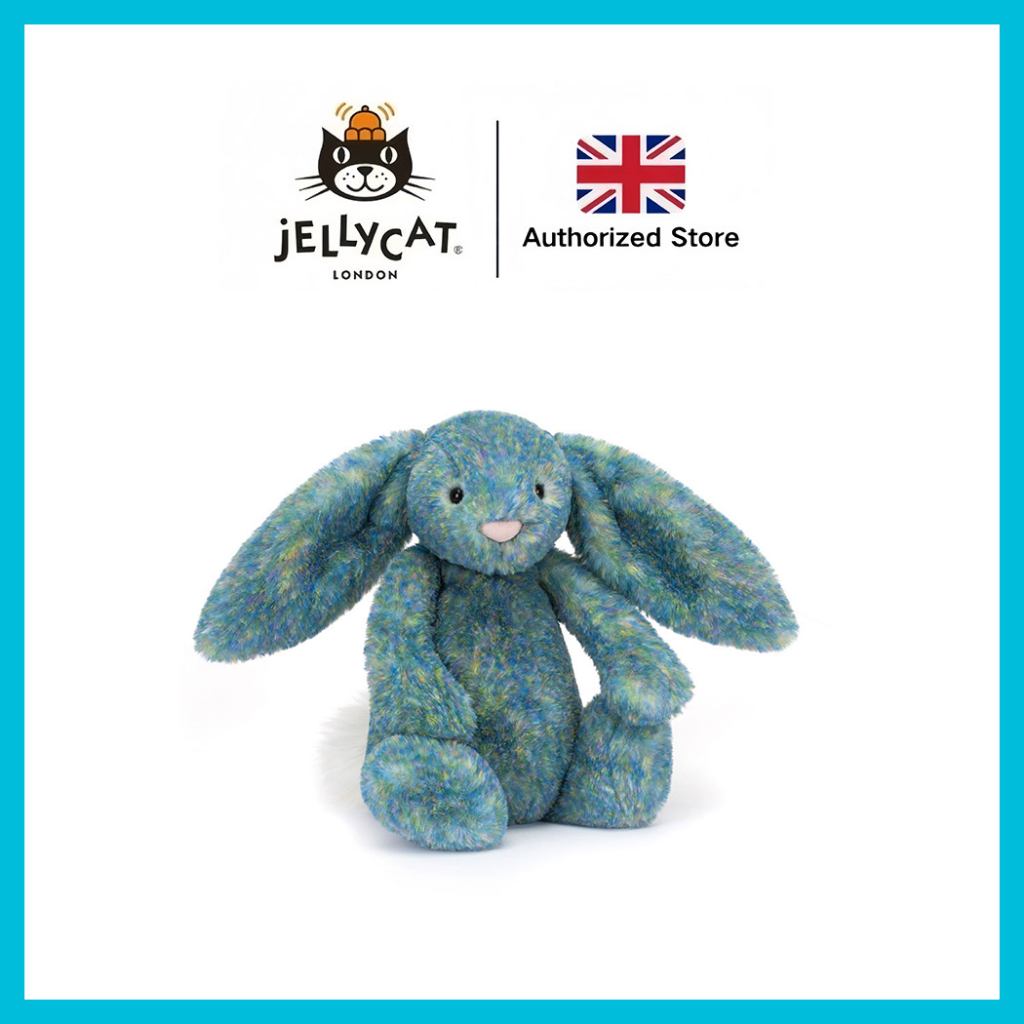 【Jellycat】100% Original Bashful Luxe Bunny Azure Rabbit Doll Gift Plush ...