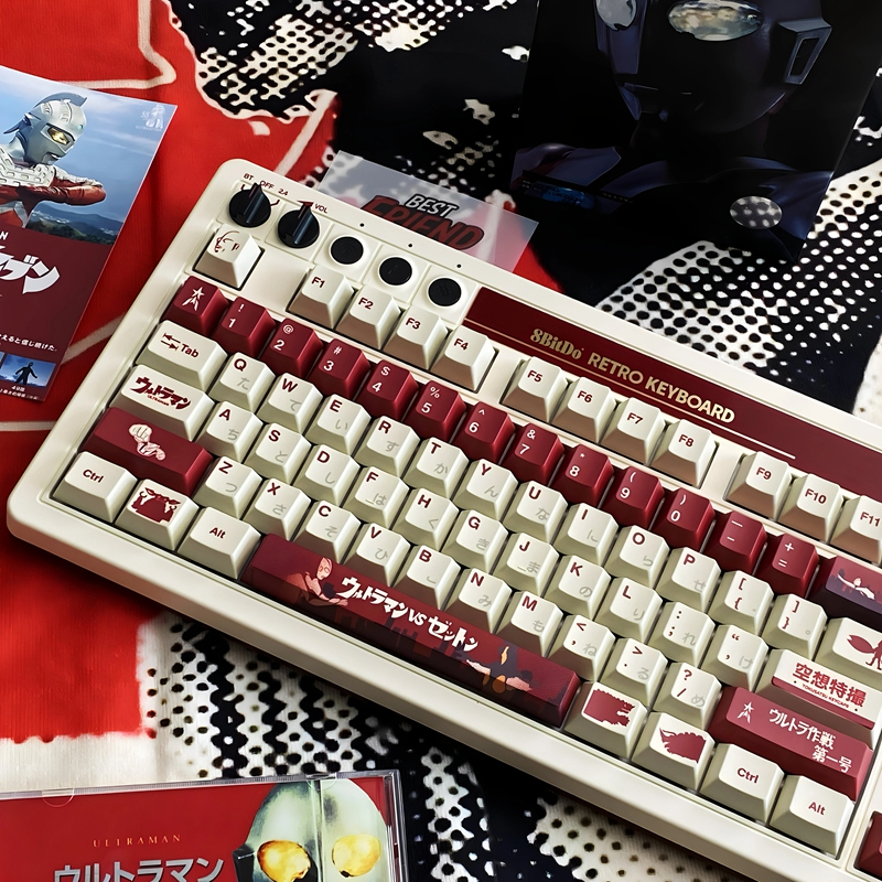 【Keycap Only】Ultraman Keycaps 143 Keys PBT Dye-sub Cherry Profile For ...