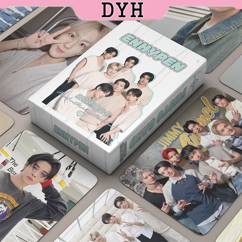 50pcs/box ENHYPEN Laser Photocard Kpop Sunghoon JUNGWON SUNOO Album ...