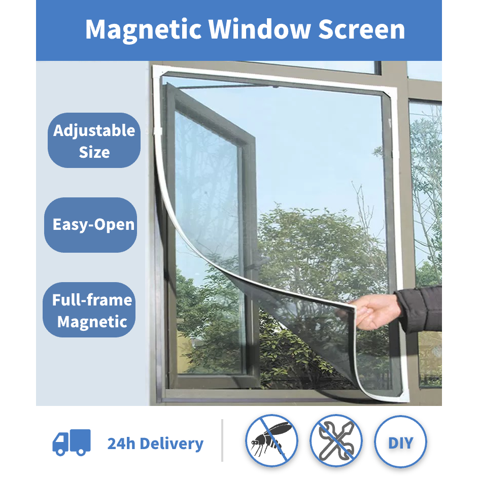 Magnetic Mosquito Net DIY Magnetic Window Screen Anti Mosquito ...