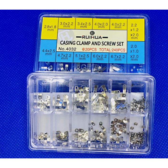 NO.4032 Watch Casing Clamp Movement Adapter Securing Screw Washer Set ...