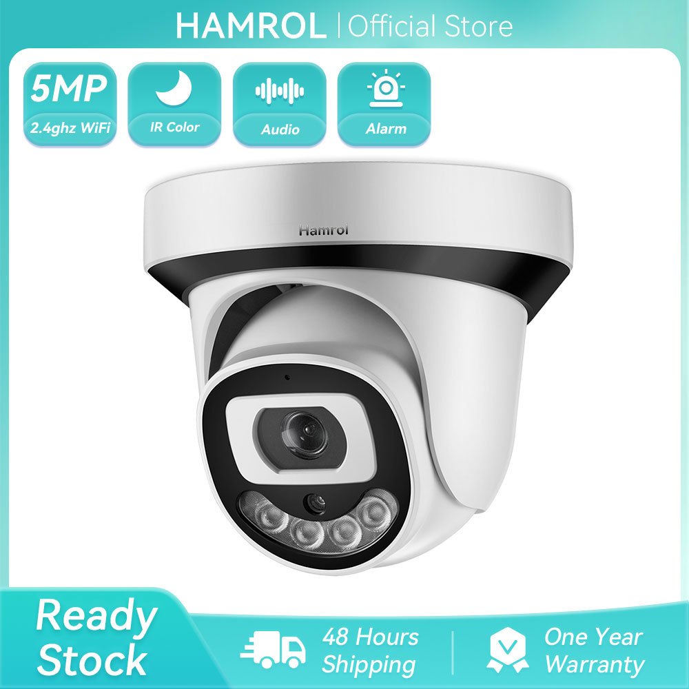 Hamrol Wireless Two-Way Audio HD 5MP Wi-Fi CCTV Camera | Shopee Malaysia