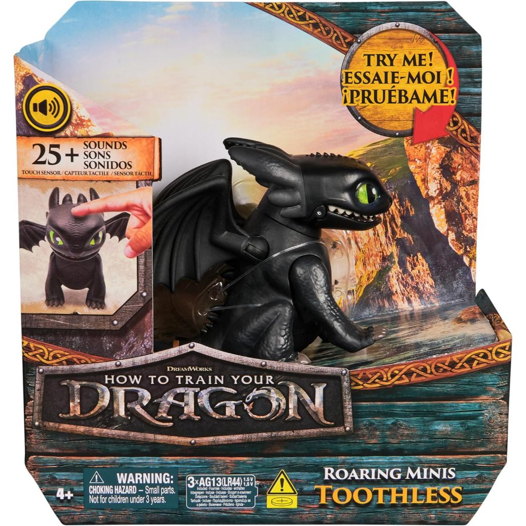 DreamWorks Dragons How to Train Your Dragon, Roaring Minis Toothless ...