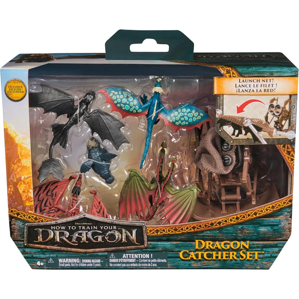 Dreamworks Dragons How to Train Your Dragon, 5-Pack Dragon Catcher Set ...
