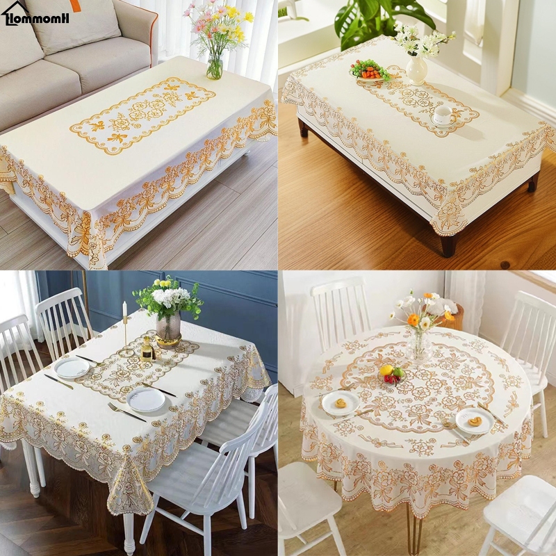 【MY STOCK&COD】90 x 140cm Tablecloth, European Style Coffee Table ...