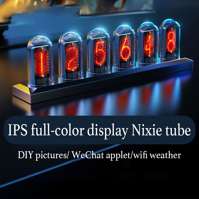 Cyberpunk Pixel Art Informative Display Desktop IPS Nixie Tube RGB ...