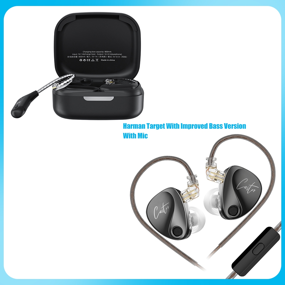 FAAEAL KZ Castor Tunable Headset With Bluetooth Module Dual-Driver IEM ...
