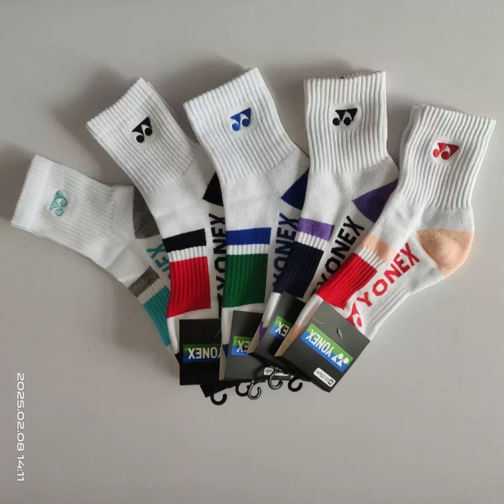 Yonex Badminton Socks Embroidered Logo Mid-Cut Professional Sports ...