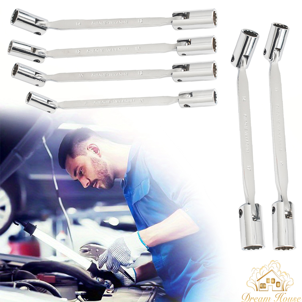 Metric Double Swivel Head Flexible Socket Wrench Spanner Swivel Head ...