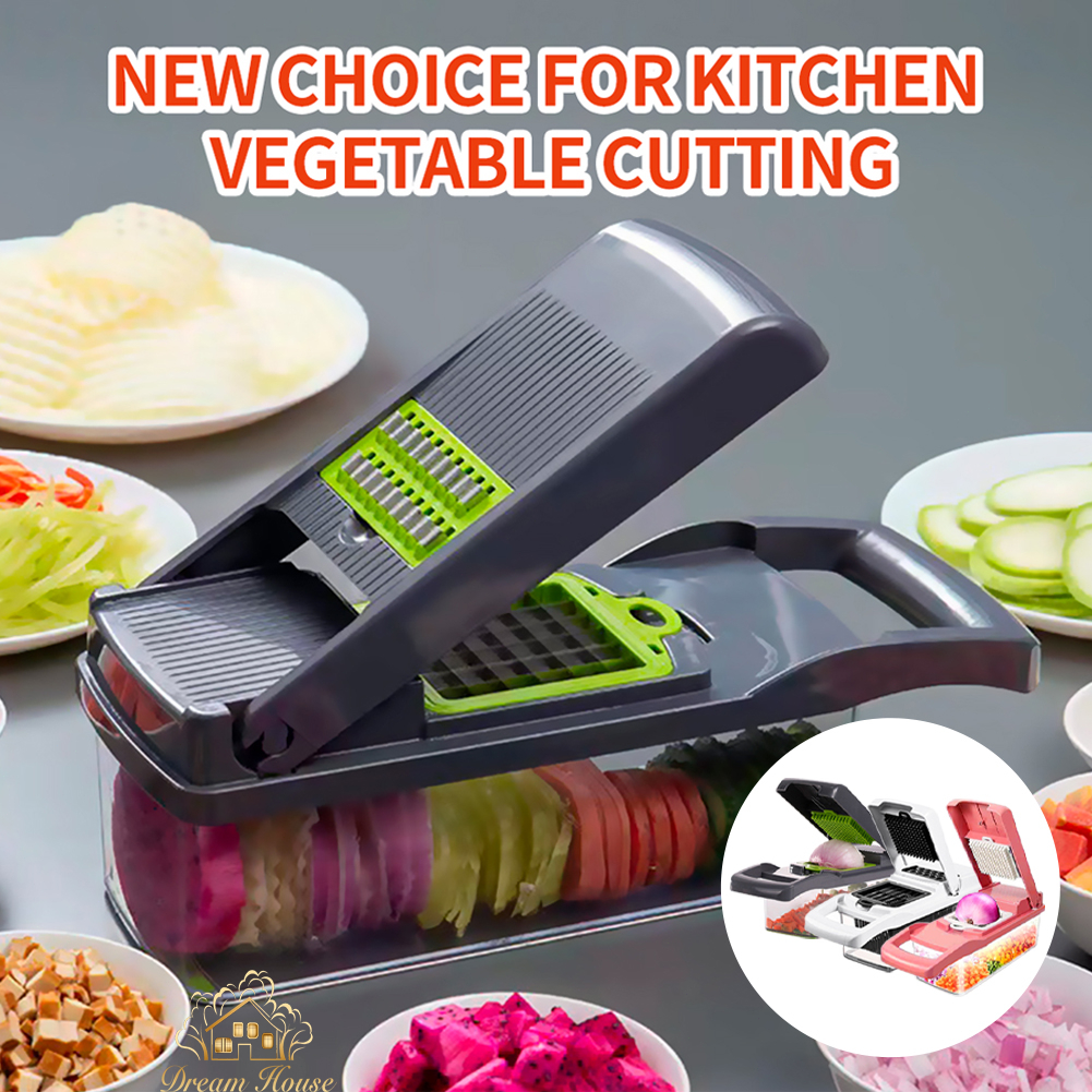 Mandoline 16 in 1 Vegetable Chopper Cutter Multifunctional Fruit Cutter Slicer Potato Onion ...