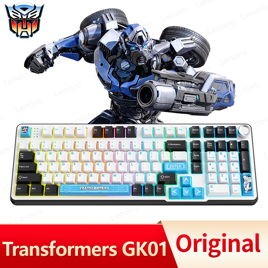Transformers GK01 Mechanical Keyboard 101 keys Tri-Mode Wired Bluetooth ...