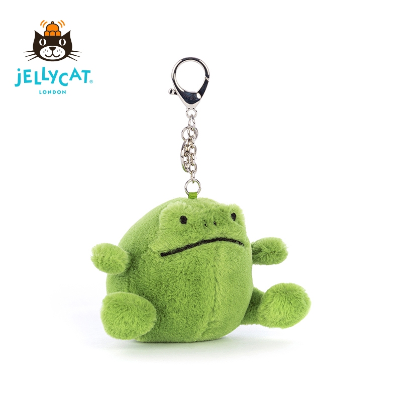 Jellycat Agromusk Cute Frog Keychain Kawaii Frog Plush Keychain Green ...
