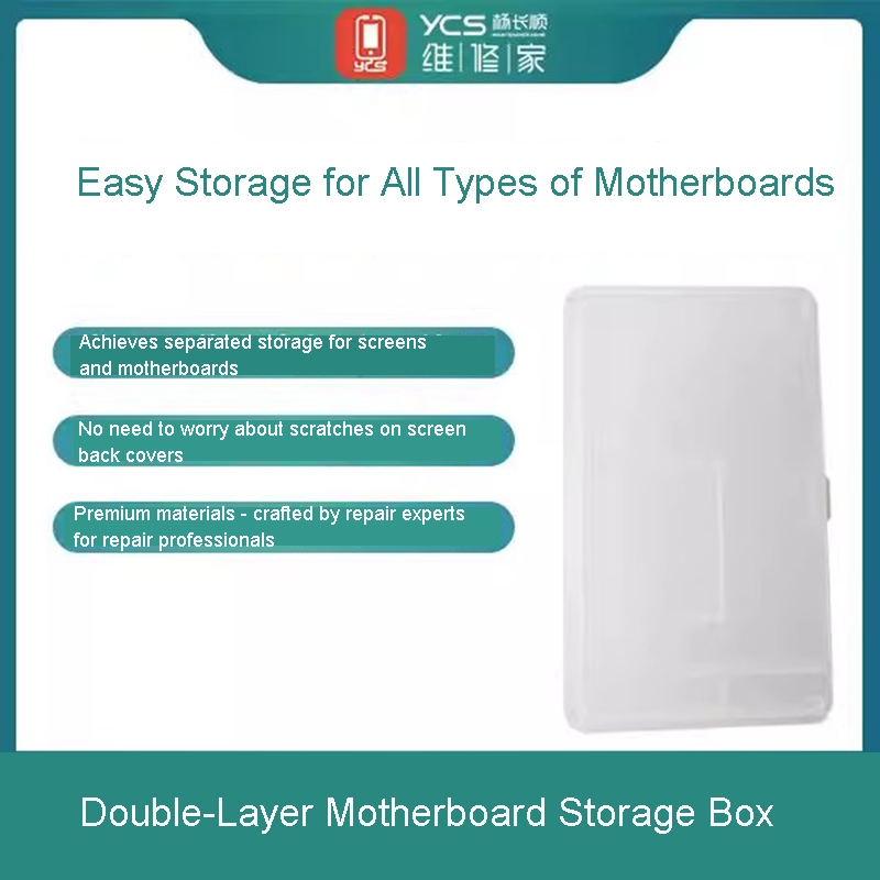 YCS Double-Layer Motherboard Storage Box Tool Classifying Desktop Large ...