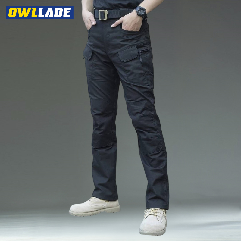 OWLLADE Tactical Cargo Pants Men In Black IX7 A01 2T | Shopee Malaysia