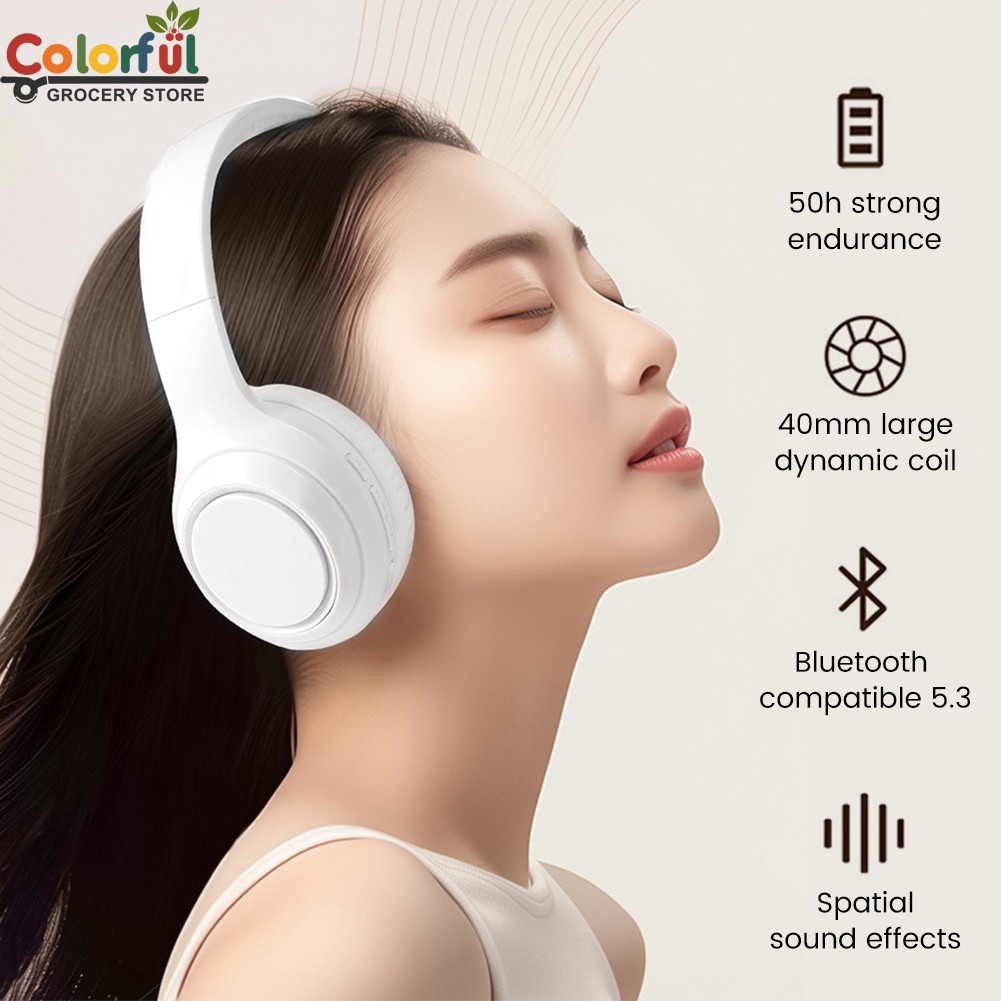 Premium Wireless Bluetooth Headphone Colorful Headphone Noise ...