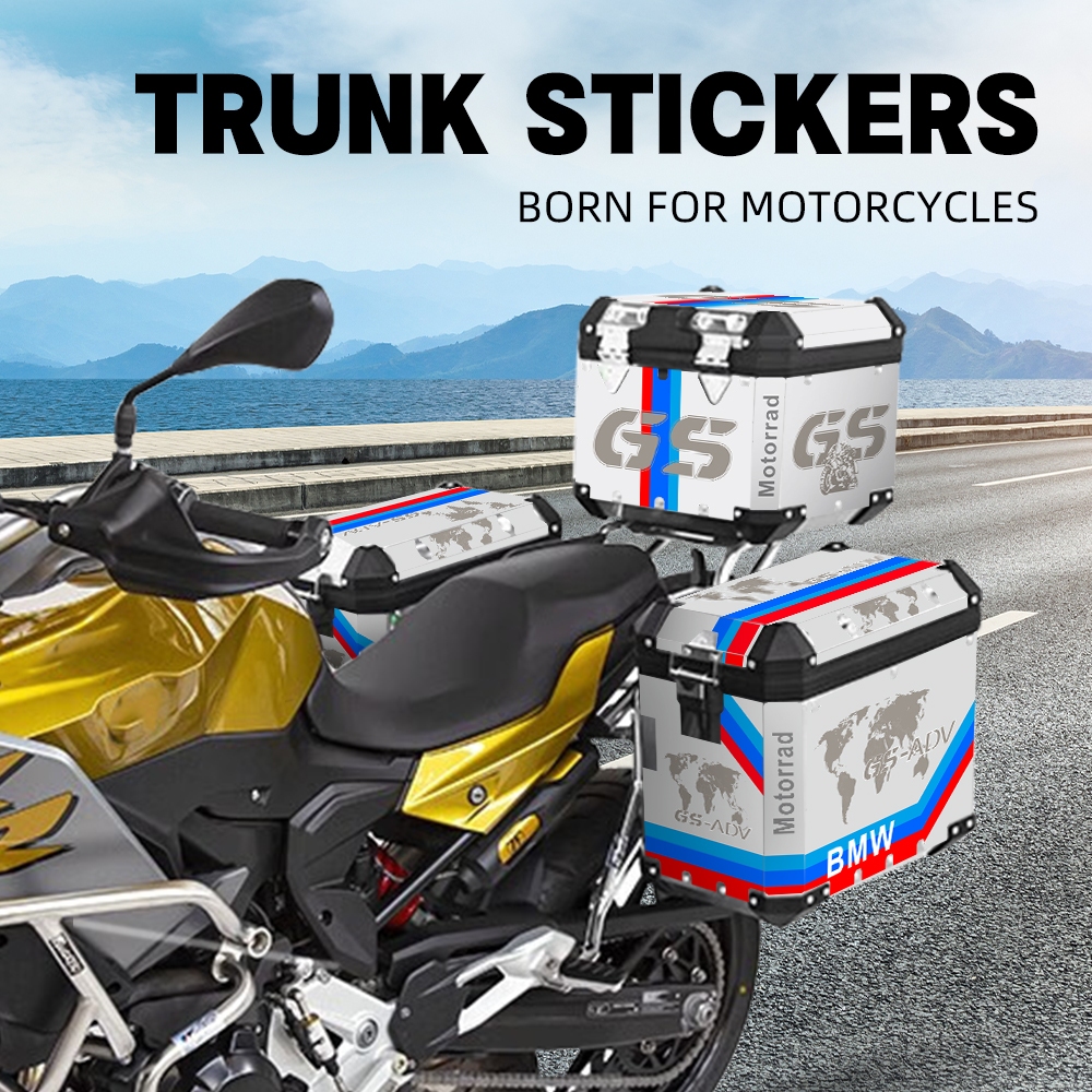 Motorcycle Aluminum Box Trunk Anti-Scratch Stickers Fits for BMW F750GS ...