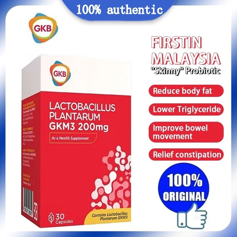 【Ready Stock】100% original GKB Lactobacillus Plantarum GKM3 200mg 30'S ...
