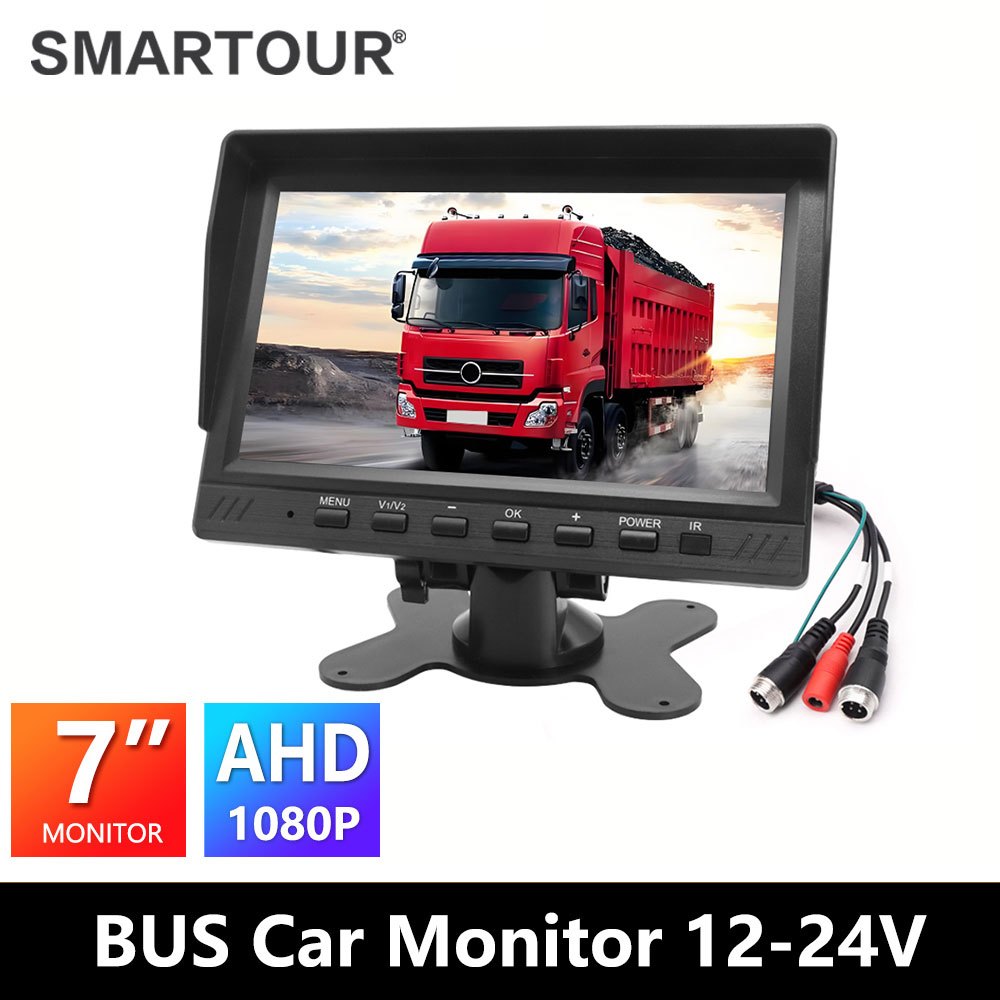 Smartour AHD 7inch TFT LCD Car HD Monitor Rear View Monitor Support ...