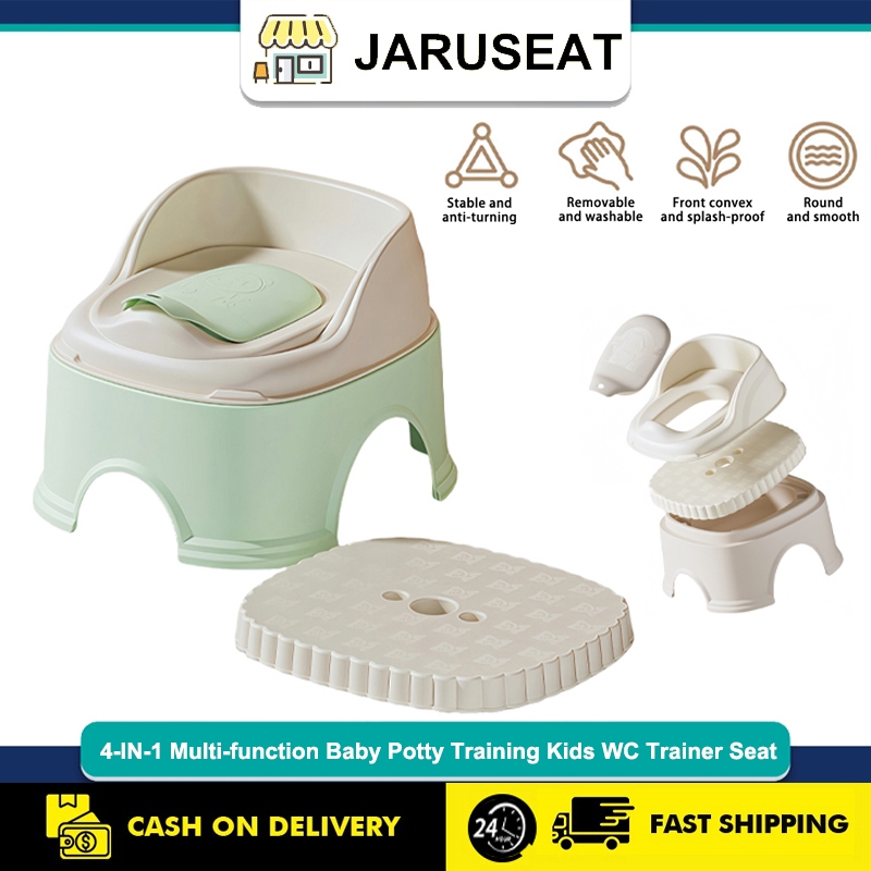 JARUSEAT 4-IN-1 Multi-function Portable Kids Toilet Seat Baby Early ...