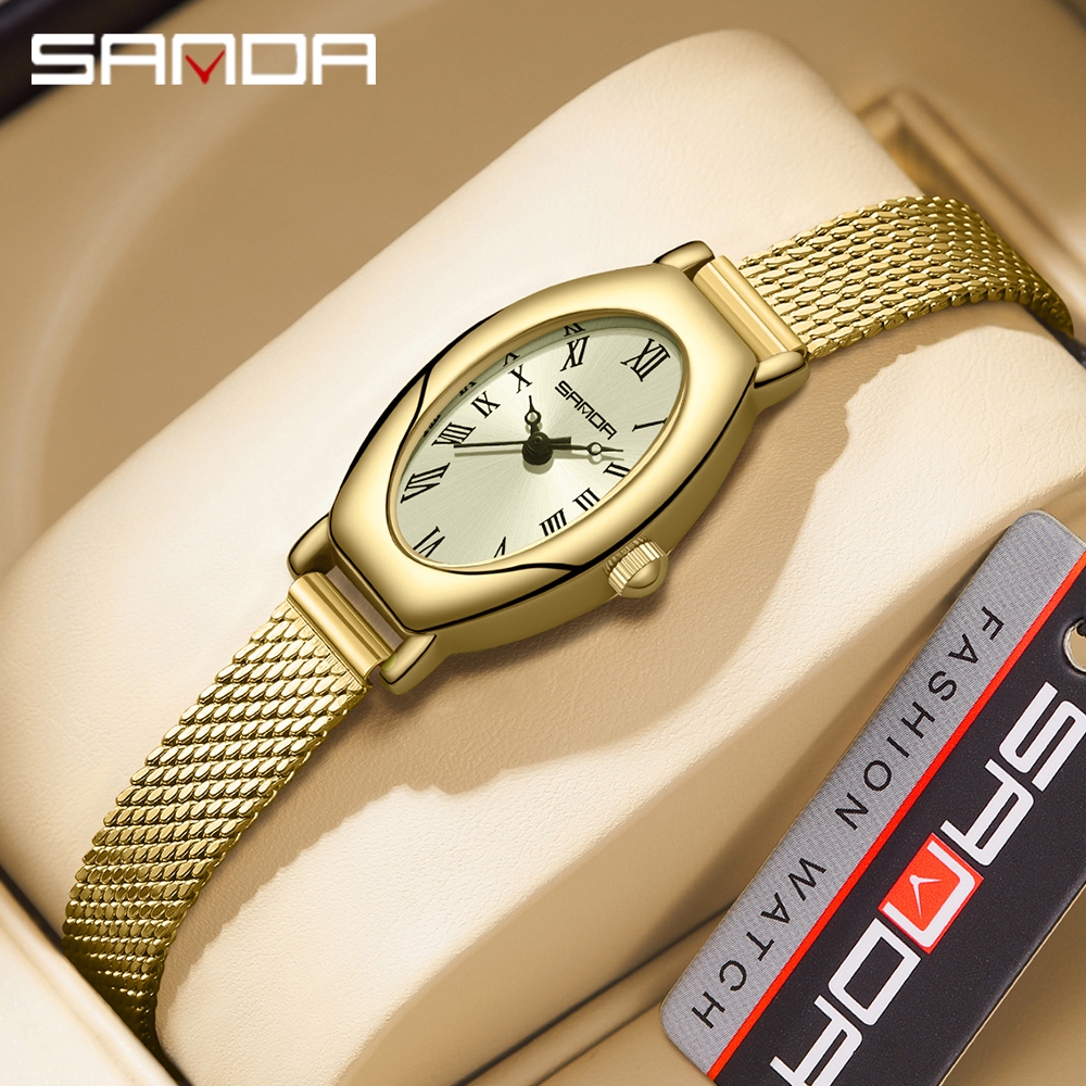 SANDA 1123 New Arrival Elegant Design Roman Number Square Dial ...
