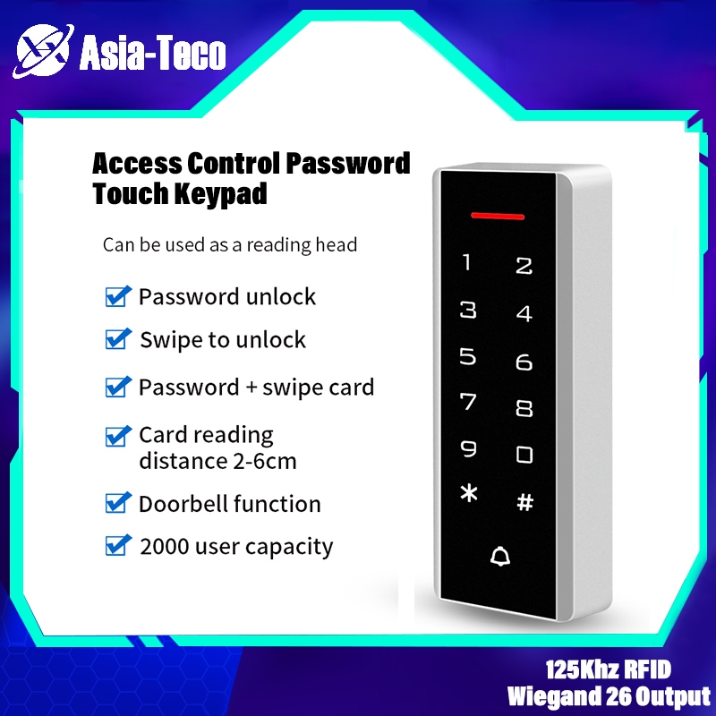Access Control Password Keypad RFID Card Access Card Reader Door Opener ...