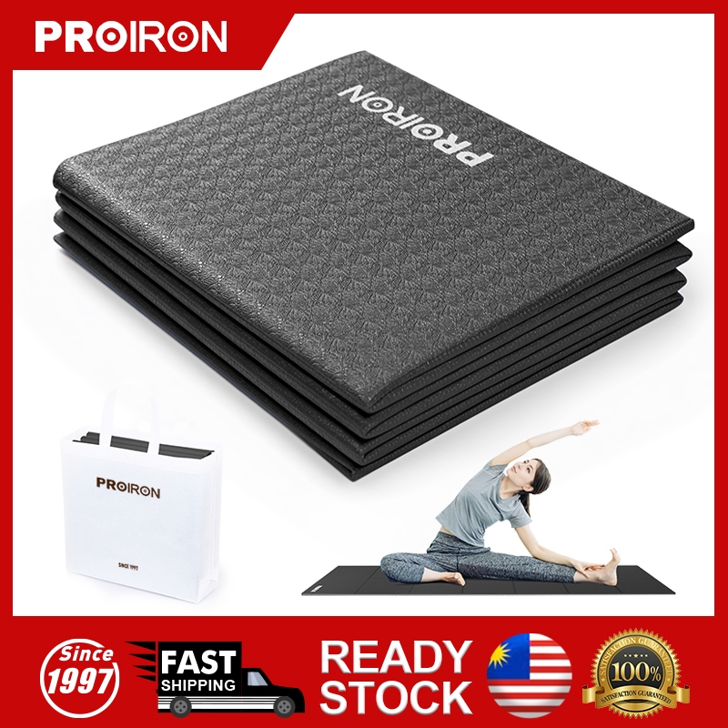PROIRON Yoga Mat Folding Travel Exercise Mat Non Slip Double-Sided ...